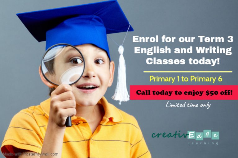 Enrol now to enjoy our Term 3 programme promotion - CreativEdge Learning