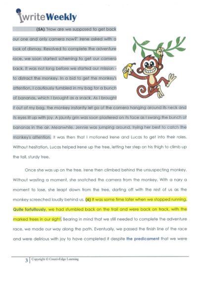 Learn how to write with a PSLE model composition | Creativedge Learning