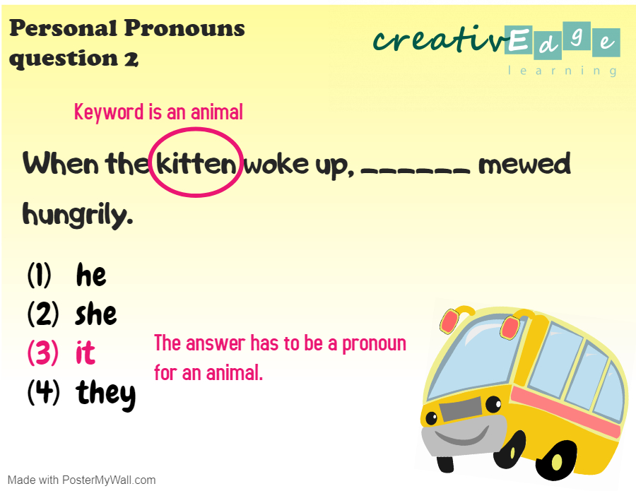 Grammar for Primary 1 English syllabus | Creativedge Learning