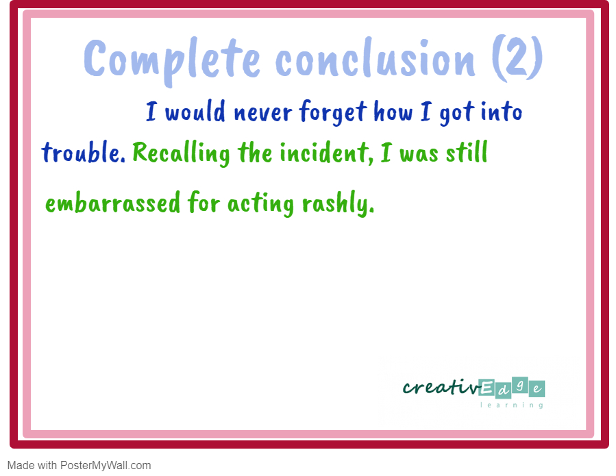 4 ways to end a Primary 6 composition | Creativedge Learning