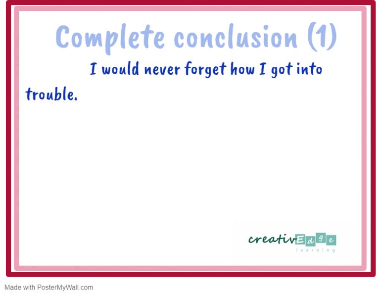 4 ways to end a Primary 6 composition | Creativedge Learning
