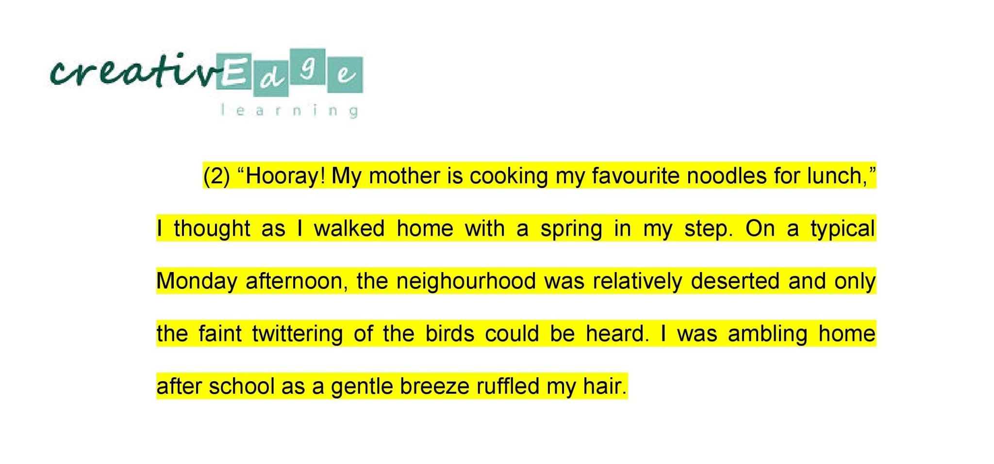 Primary 5 composition topic-An unforgettable incident | Creativedge