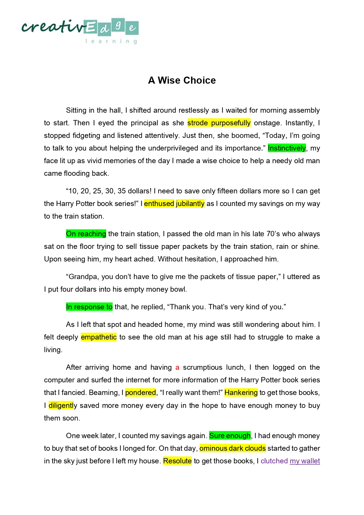 Model Composition for A Wise Choice - CreativEdge Learning